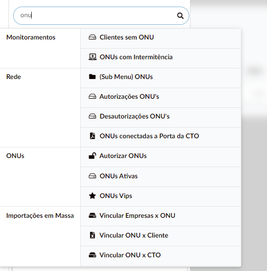 Tela Inicial e Sistemas de Busca | Wiki OLT Cloud