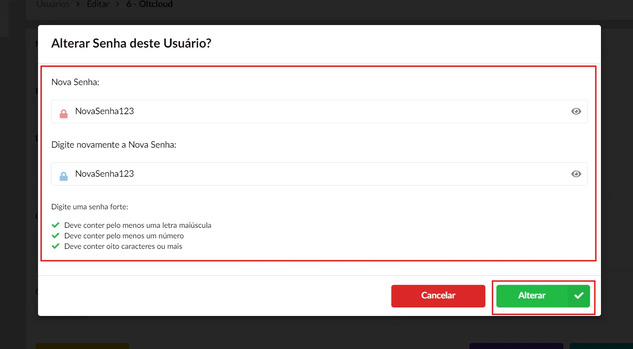 Usuários | Wiki OLT Cloud